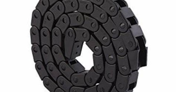 Black Nylon Cable Drag Chain Wire 1m 8mm x 8mm - DZINOTECH